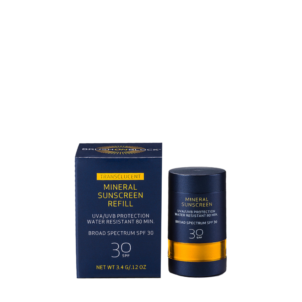 Brush On Block Broad Spectrum SPF 30 Mineral Powder Sunscreen Refill ...